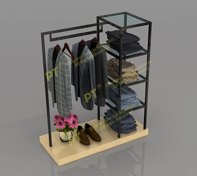 Hanging Clothes Rack Shop Fittings Gondola Clothes Rack - Buy Gondola ...