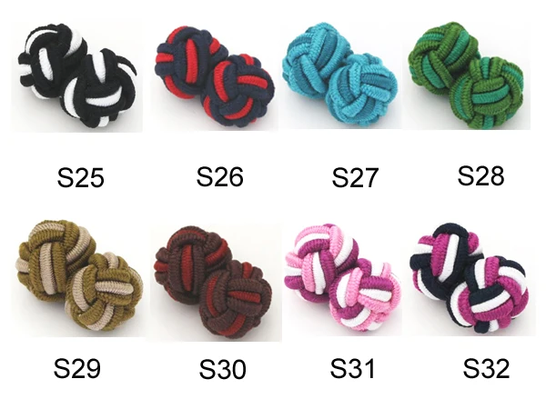 Wholesale Handmade Elastic Cufflinks Mens Silk Knot Cufflink - Buy Silk ...