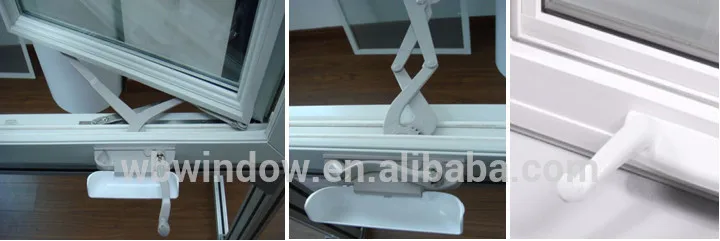 PVC Manual Crank Opening Kitchen Window - Watertight & Stylish