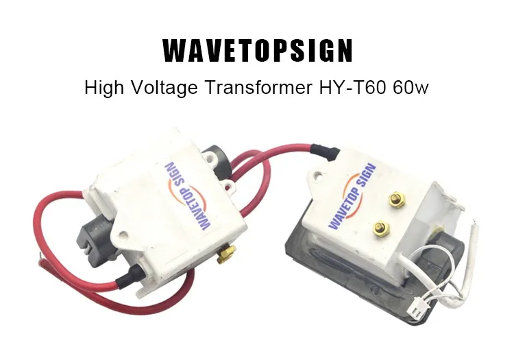 WaveTopSign High Voltage Flyback Transformer HY-60TC*2 60W for Co2 ...
