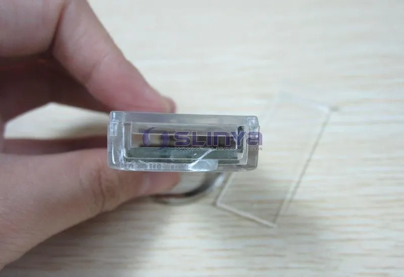 DIY Keychain Solar Blinking LCD Logo Display