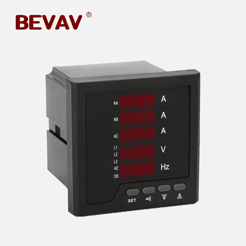 BEVAV three-Phase current and voltage meter ,Digital Multi-functional ...