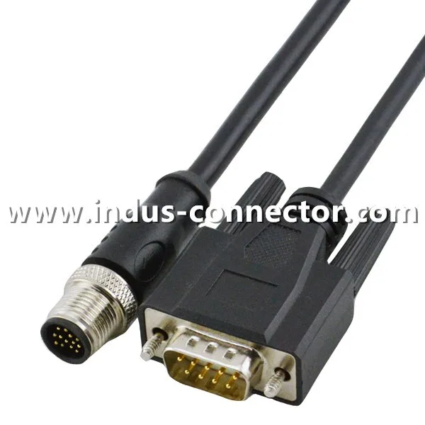 Ip67 Waterproof Rs232 Connector Db9 Male Female D-sub Cable Assembly ...