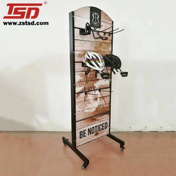 Custom Retail Store Metal Safety Bicycle Helmet Display Rack