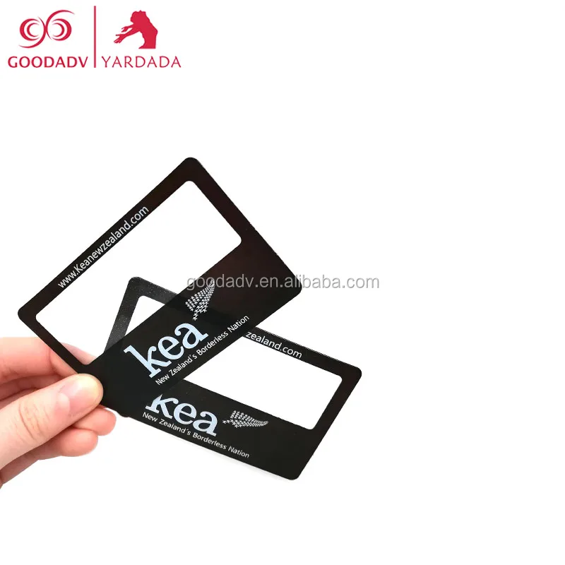 Custom Company Logo Wallet Size Pvc Bookmark Magnifier Name Card ...