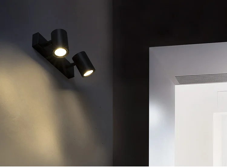 Modern Double Head Adjustable LED Spotlight for Indoor Lighting - Wall ...