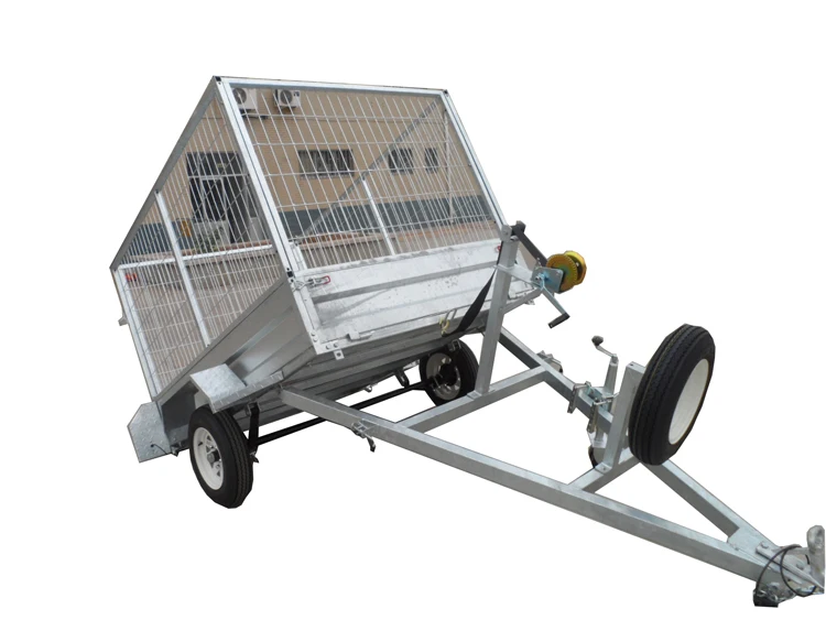 Strong Hot Dip Galvanized Tipper Box Utility Trailer With Winch ...