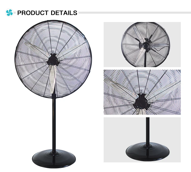 Heavy Duty 30-Inch Industrial Pedestal Cooling Fan