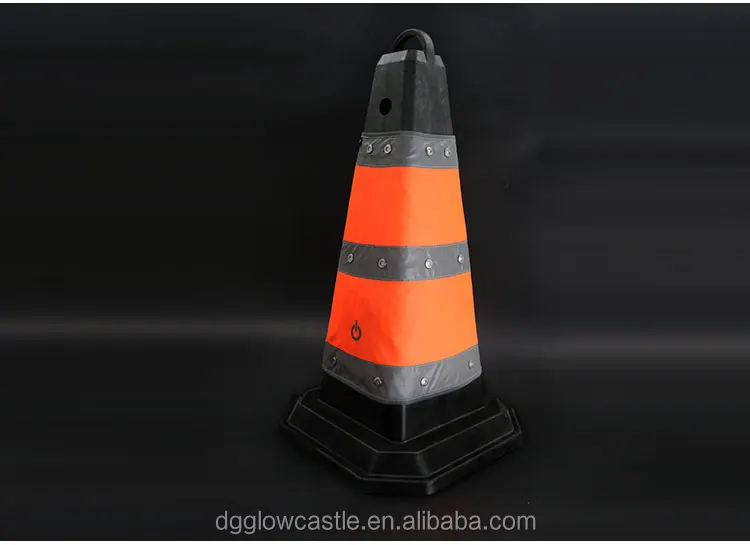 High Visibility 1200ma Usb Led Safety Traffic Cone Cover - Buy Traffic ...
