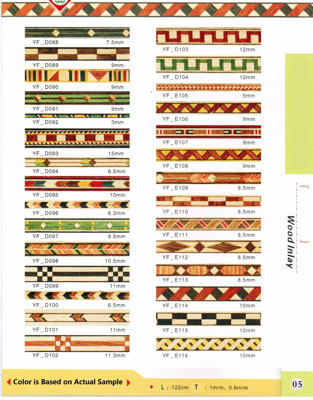 Engineered Decorative Banding Inlay Wood Veneer Inlay Marquetry For ...