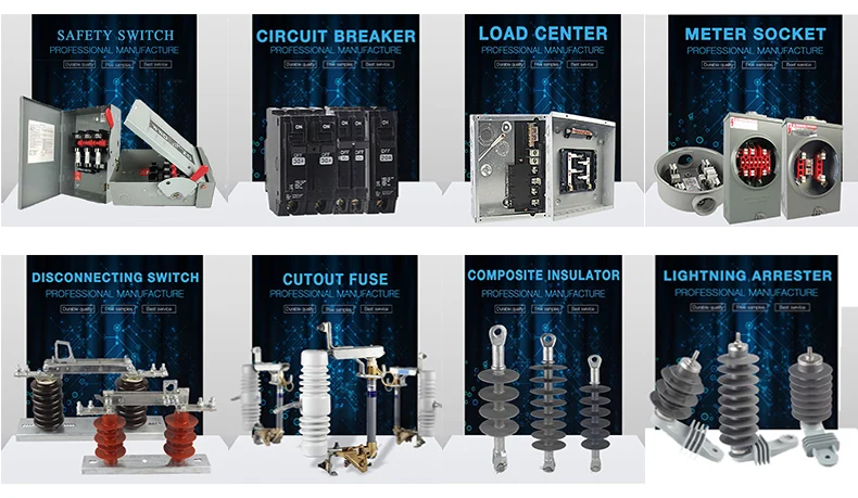 High Voltage Dropout Fuse Cutout - 100/200A Polymer Switch