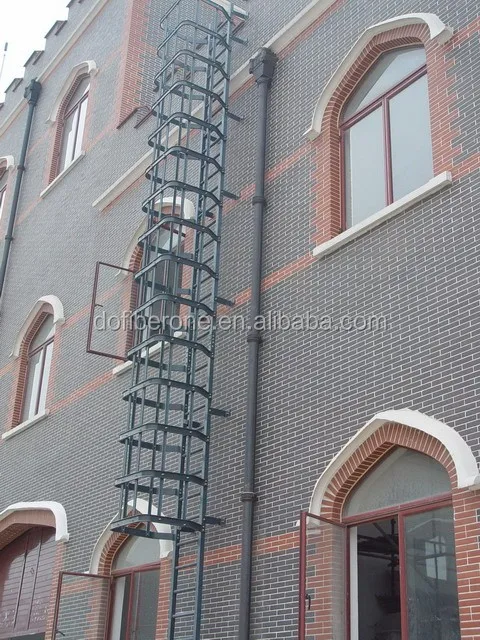 Frp Grp Fiberglass Cage Ladder - Anti-Corrosion & Insulation