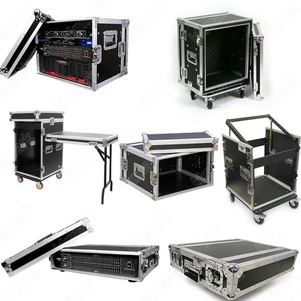 Aluminum Flight Case Amp Rack Dj Case With Drawer Table Wheels For ...