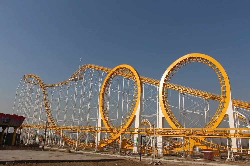 Large Scaled Six Loops Roller Coaster China Manufacturer Amusement Park ...