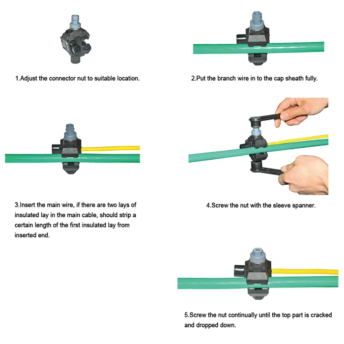 TTD151 Low Voltage Wire Clip Connectors - Insulated & Durable