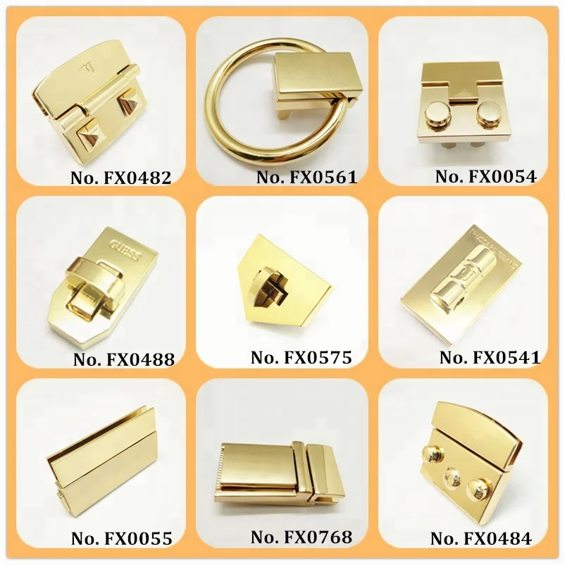 26mm X 37mm Crossbody Bag Latch Lock,Clutch Closure Lock For Purse ...