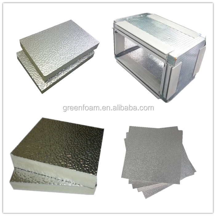 GFI 20mm Thickness PID Fireproof Duct Panel PU Foam Pre-insulated HVAC ...