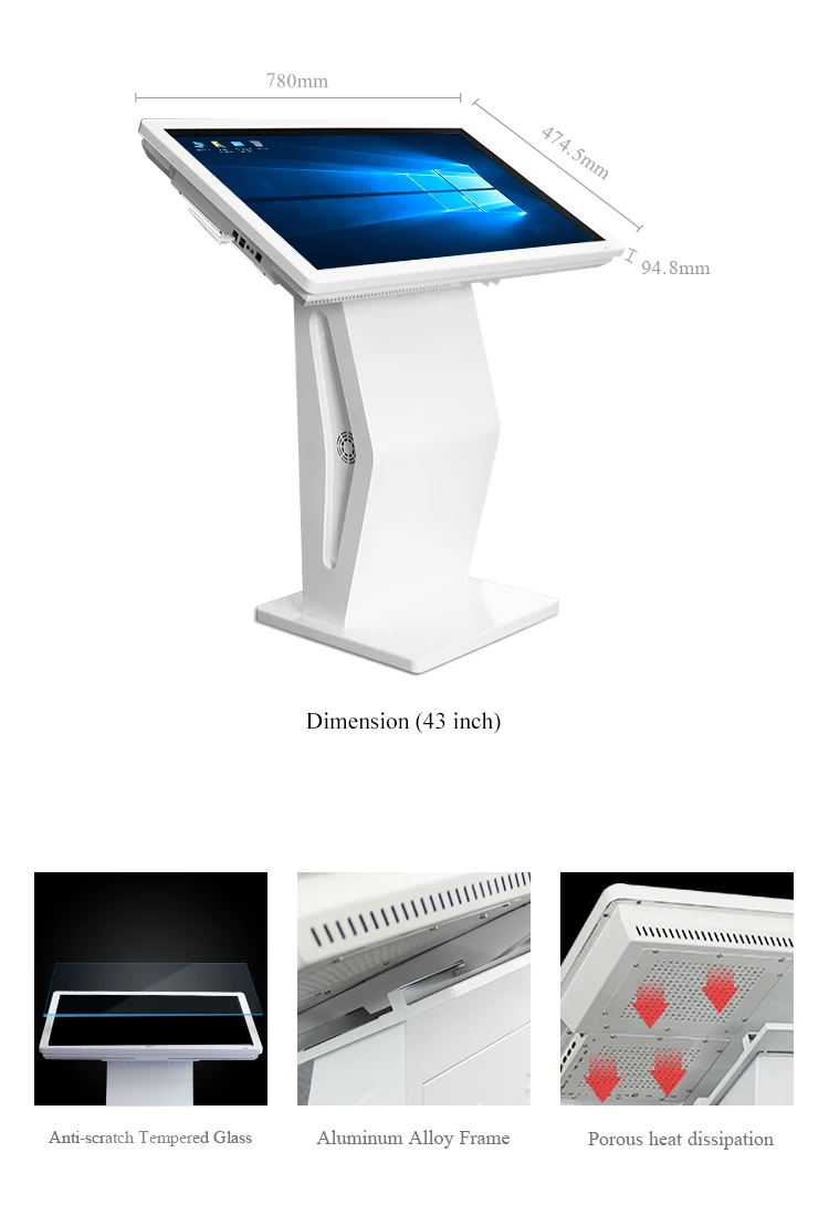 Touch Screen Kiosk - 22 43 55 Inch Android Multi Touch