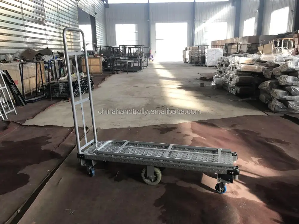 Industrial Warehouse Heavy Duty U-boat Platform Trolley Cart With 6 ...