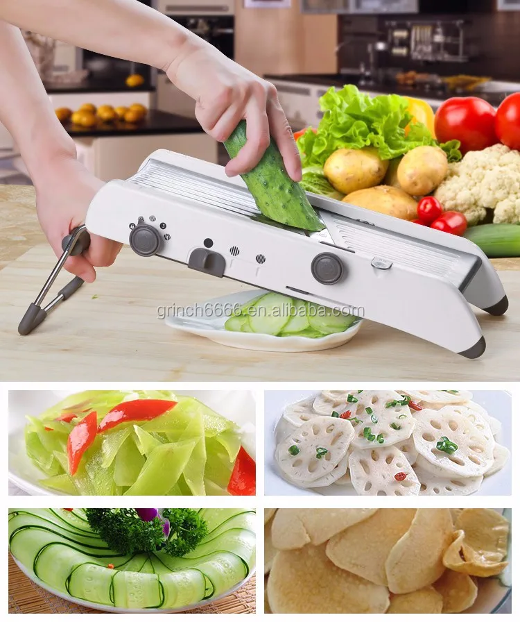 Safe Hands Mandolin Slicer - Durable, Adjustable, and Efficient