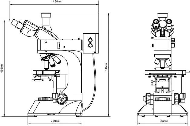 Roman System Metallurgical Microscope - 50X-500X Magnification
