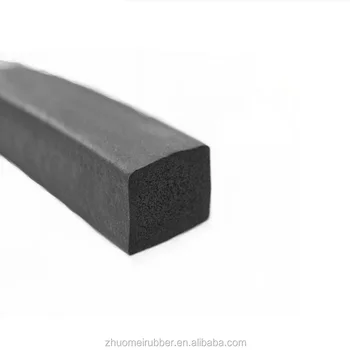Square Rubber Epdm Foam Rectangular Cords - Buy Rectangular Cord ...