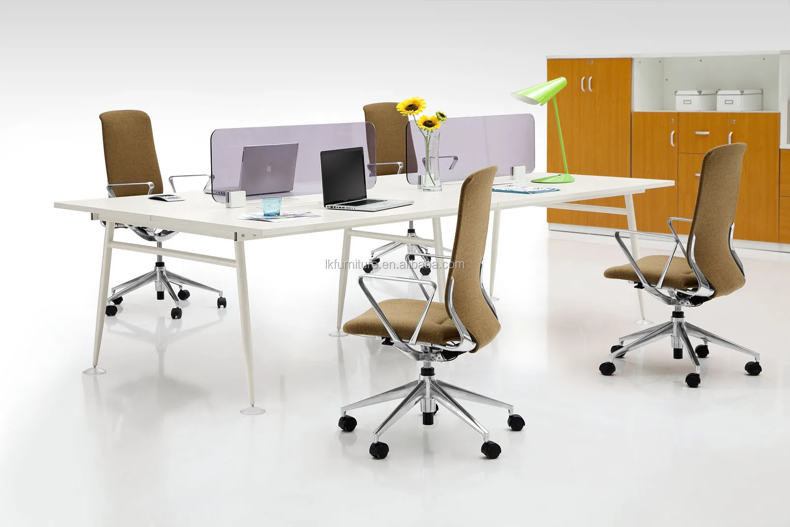 Modern Office Workstation For 6 Person Staff Work Desk - Buy Office ...