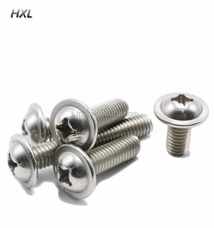 DIN967 Machine Screws - Cross Recessed Pan Head with Collar