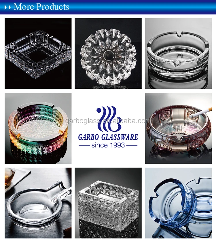 Classic Clear Glass Ashtray - Perfect for Cigarettes