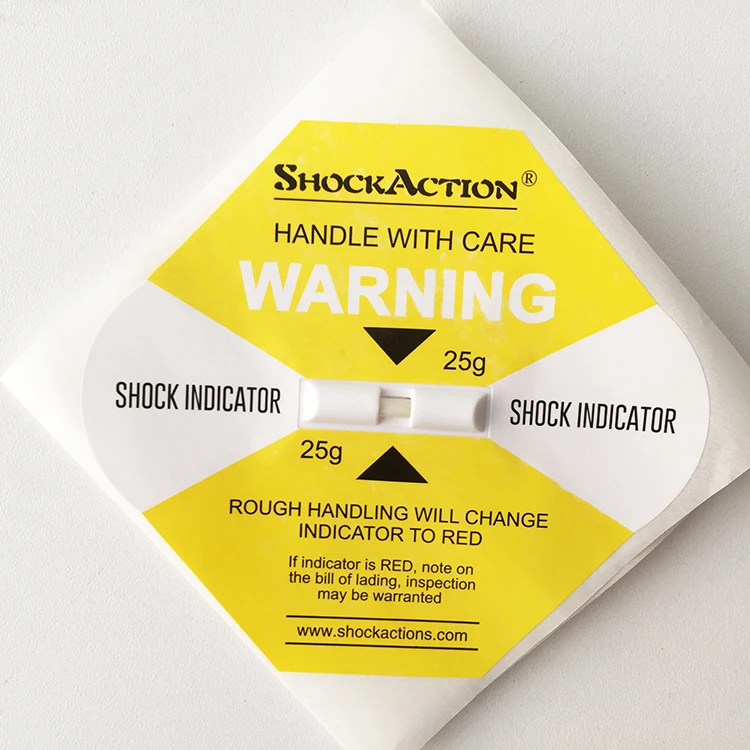 Shockaction Indicador De Impacto Etiqueta 25g Amarillo Shock Sensor ...