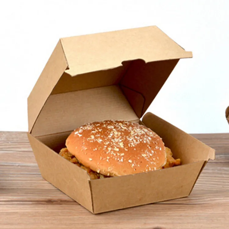Custom Corrugated Cardboard Package Burger Box - Buy Burger Box ...