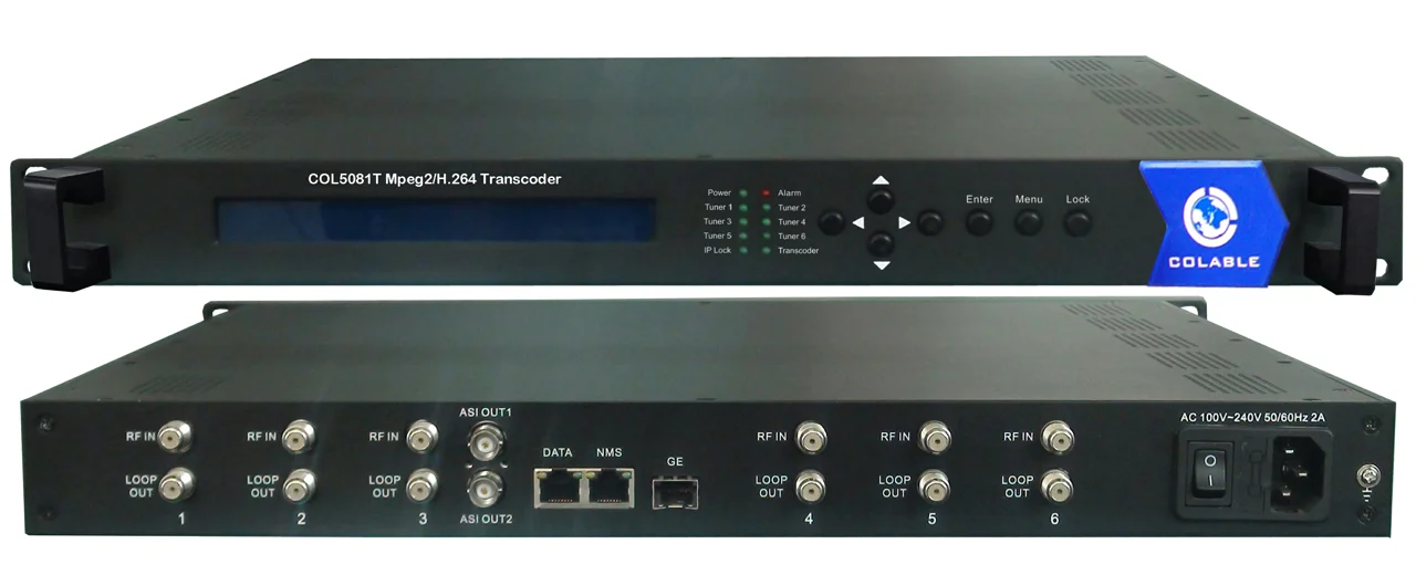Satellite Receiver Dvb-c/dvb-t/atsc-t/isdb-t H.264 Iptv Headend Encoder ...