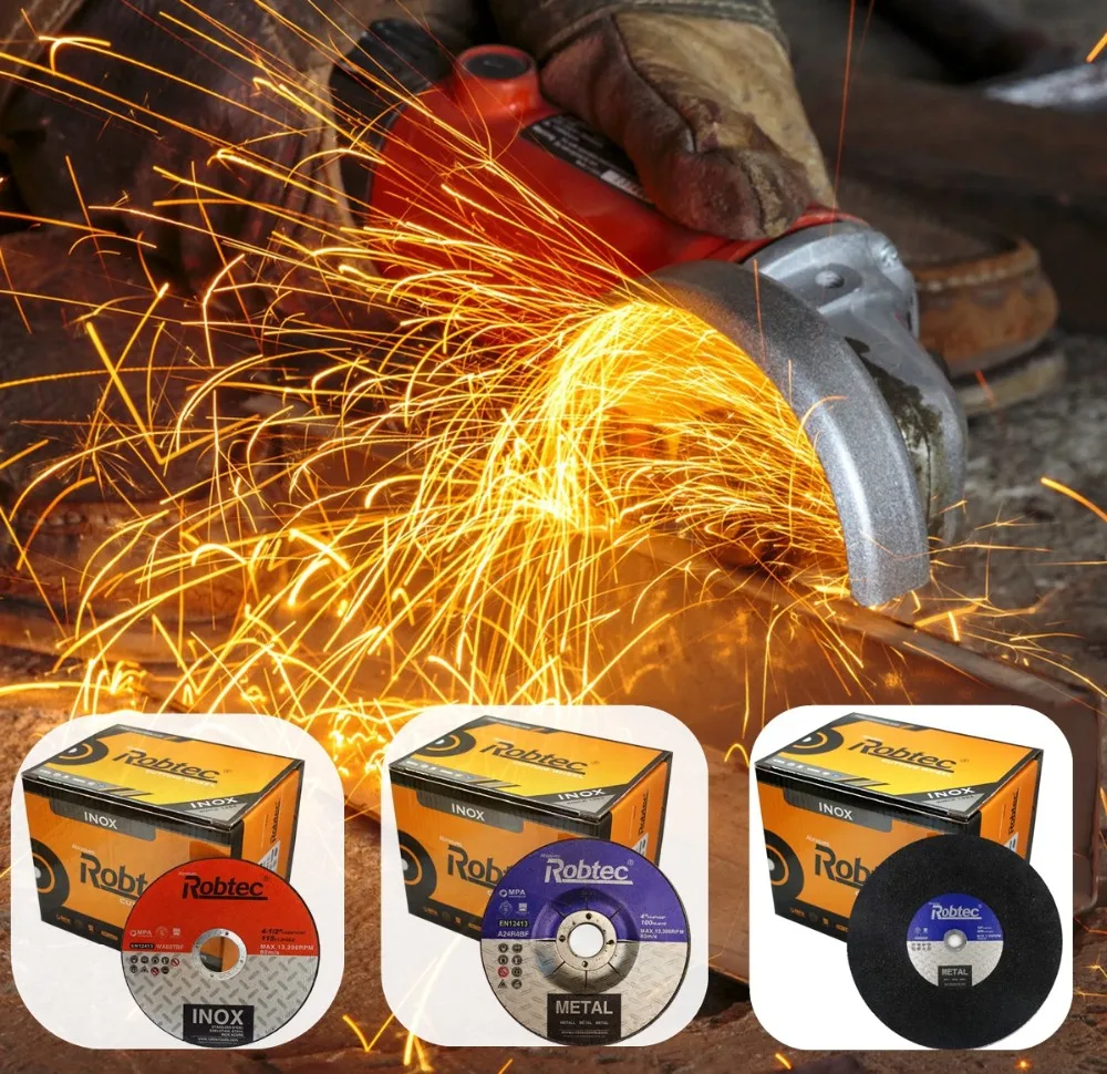 Robtec 180mm Aluminum Oxide Cutting Disc - Precision & Durability