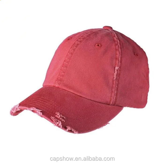 Plain Distressed Baseball Hat Custom Blank Hat - Buy Plain Distressed ...
