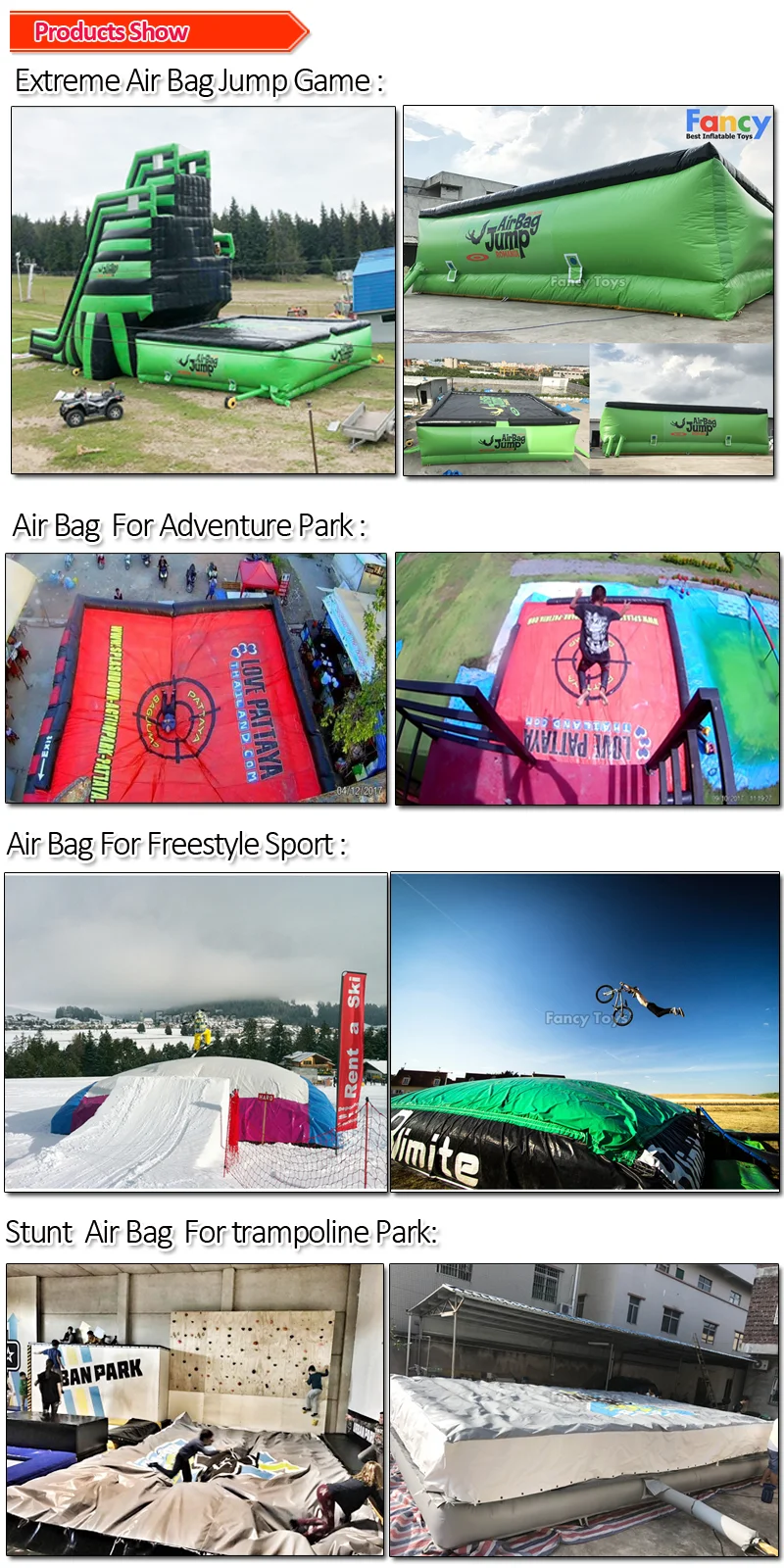 Extreme Free Fall Air Bag - Safe Stunt Jumping Solutions