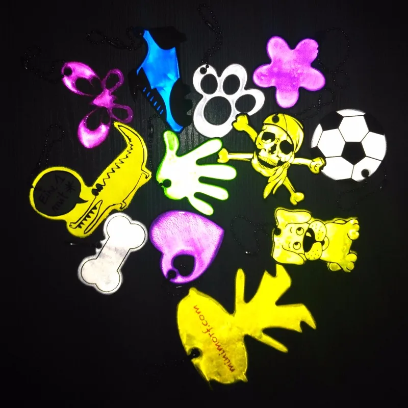 Custom Shape High Visibility Pvc Reflective Keychain Reflector Keyring ...