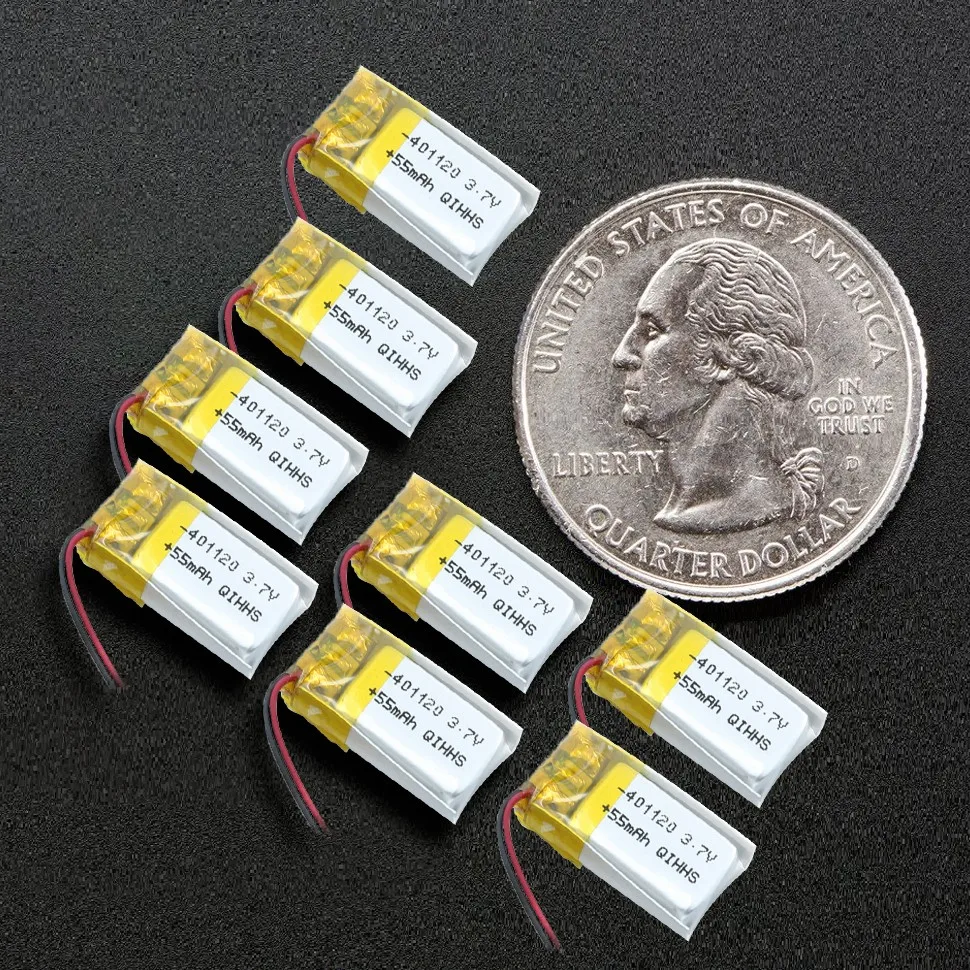 Rechargeable 0.5mm 1mm Thickness Lithium Polymer Battery 3.7V for Smart ...