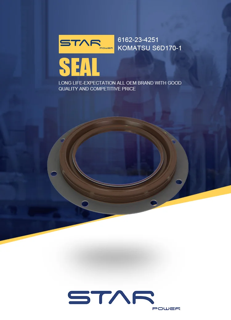 Oem Seal For Komatsuengine S6d170-1 6162-23-4251 - Buy Seal For ...