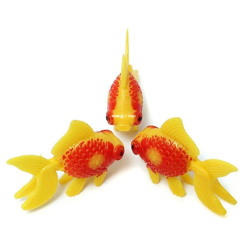 Aquarium Fish Tank Plastic Zwemmen Kunstmatige Nep Gouden Vis Decoratie ...
