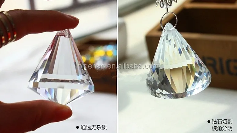 Factory Direct Supply 30mm 40mm Seven Color Crystal Ball Crystal Drop ...