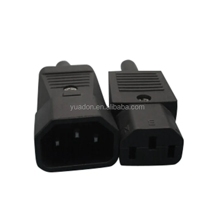 Rohs Compliant 60320 Iec 320 C13 C14 Female Male Rewireable Plug ...