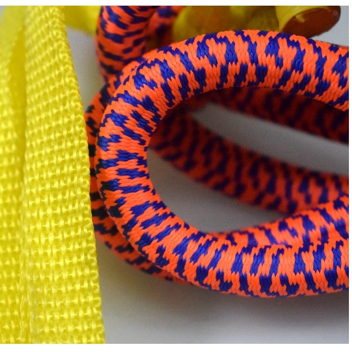 12mm Yellow 300% Elastic Rope Bungee Cord Trampoline Rope With Webbing ...