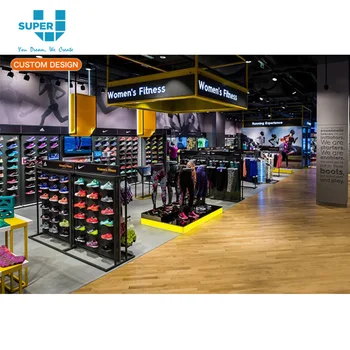 Retail Display Modern Sports Shop Decoration In Shopping Mall - Buy ...