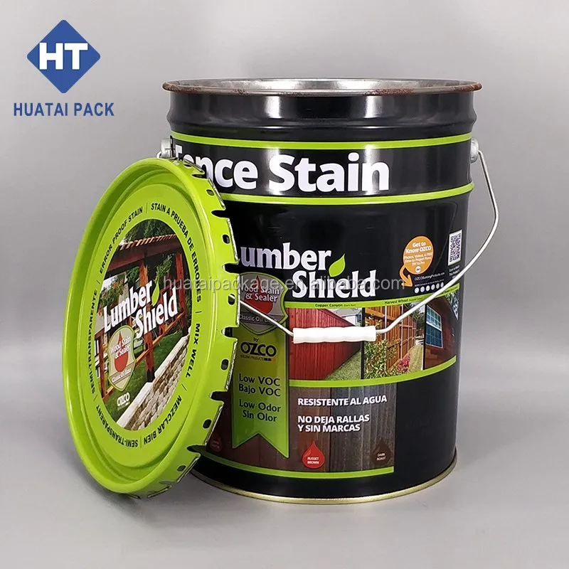 20 Liters Adhesive Buckets With Flexible Spout Cap,5 Gallon Open Head ...