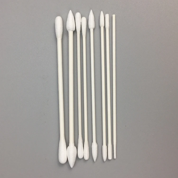 Jsw15005 White Paper Handle Pointed Tip Industrial Cleaning Huby Cotton ...