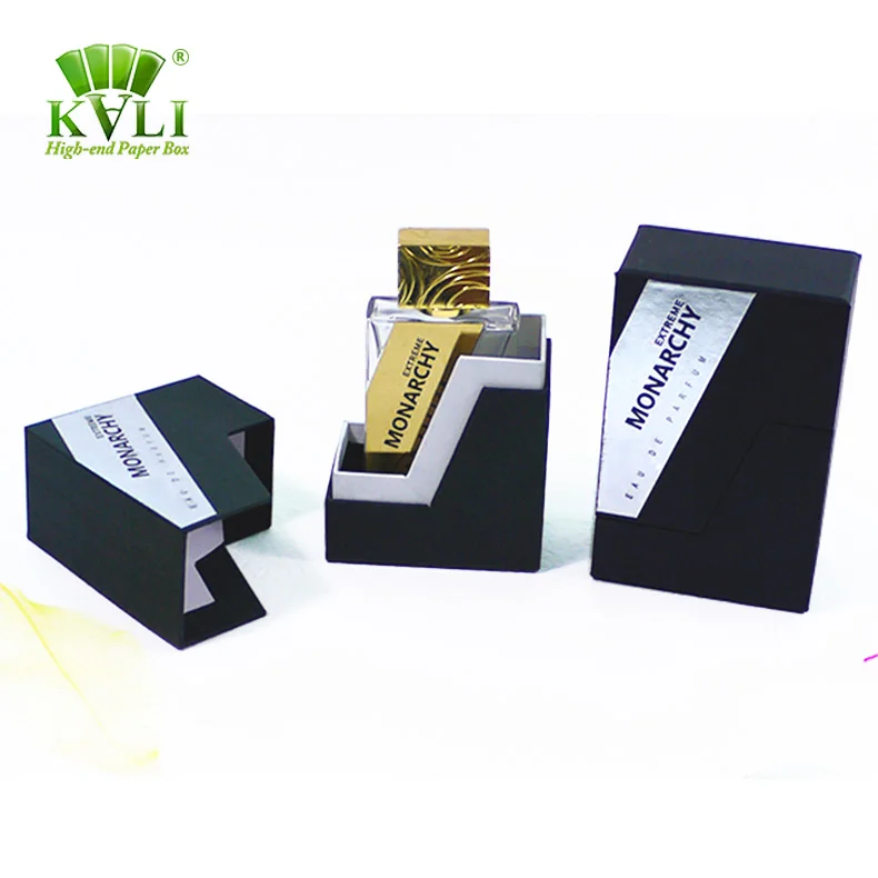 Rigid Slant Paperboard Separated Perfume Box Hot Foil Printing For ...