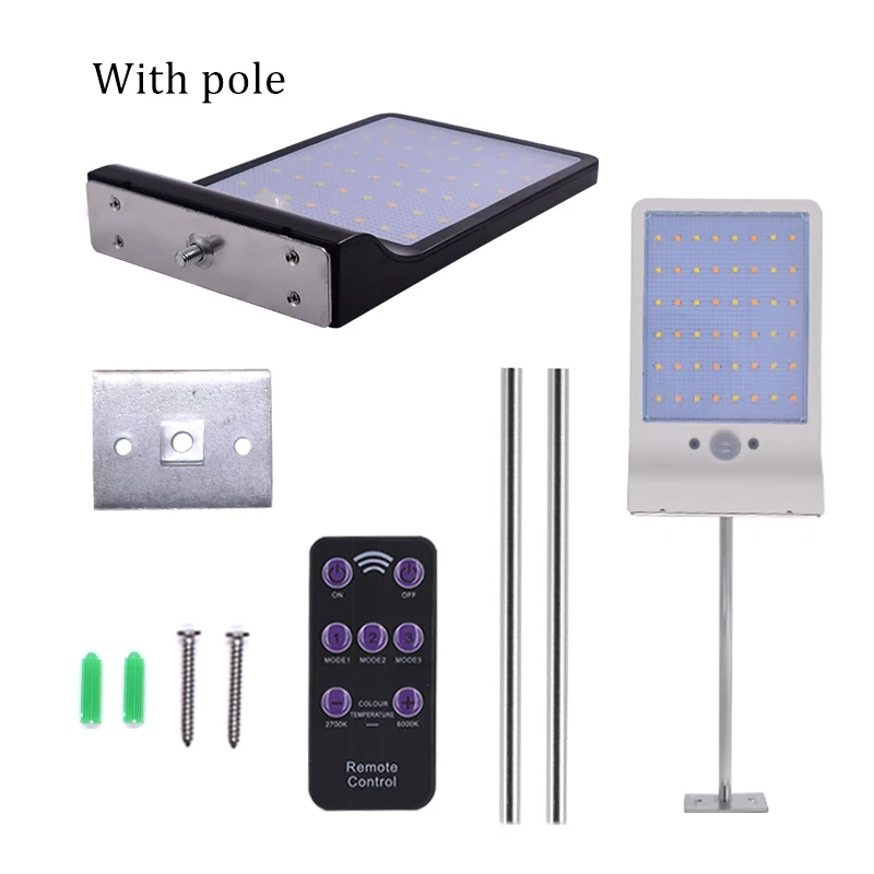 New Products 48led Remote Control Outdoor Wireless Solar Led Outdoor ...