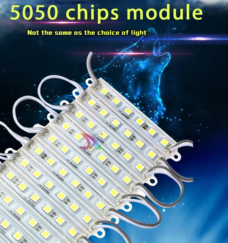 3/6leds Waterproof Ip68 12v 5050 Led Module 3 Years 0.9w,0.72w 2700 ...