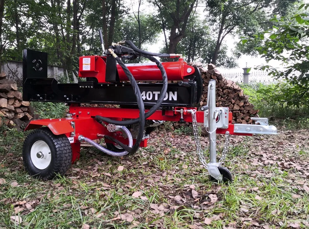 60 Ton Hydraulic Log Splitter - Heavy Duty Wood Cutting