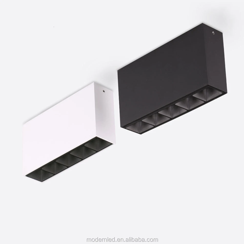 Rectangular Aluminium 15W Down COB Spot LED Linear Light Surface Mount ...